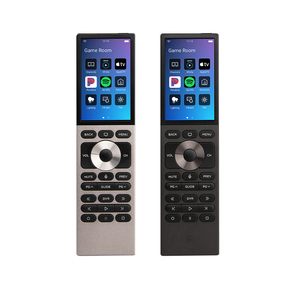 Control4 Halo Touch Remote Silver Black AOE Your Audio Visual Specialist